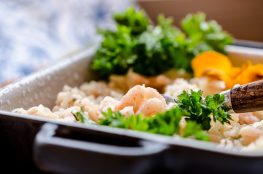 Shrimp and Goat Cheese Risotto